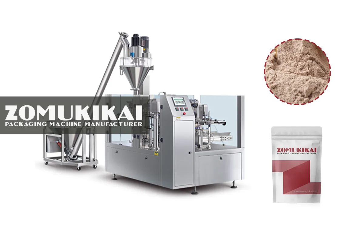 Powder stand up zipper pouch machine | ZOMUKIKAI Solutions