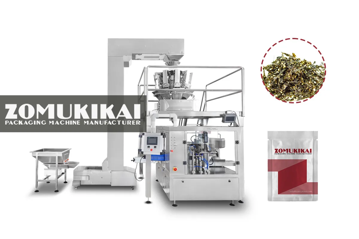 Seaweed and sesame packing machine | ZOMUKIKAI Solutions