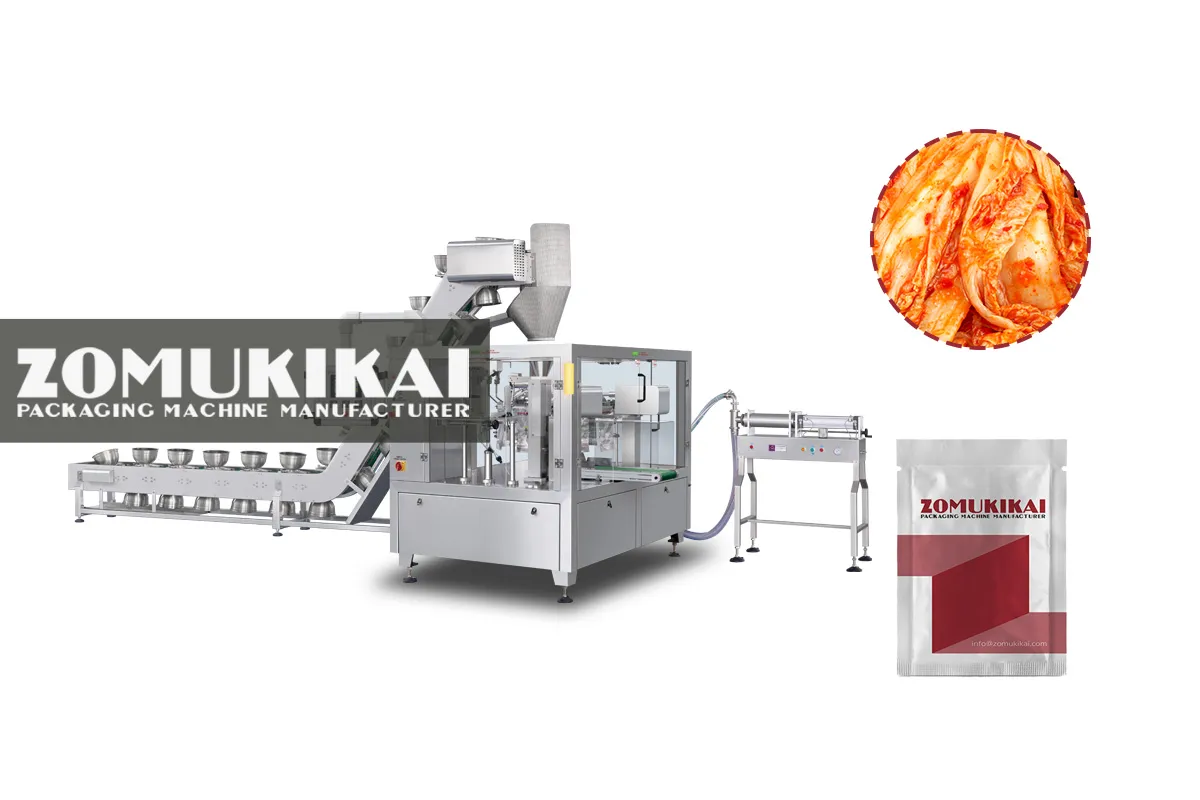 Kimchi packing machine | ZOMUKIKAI Solutions